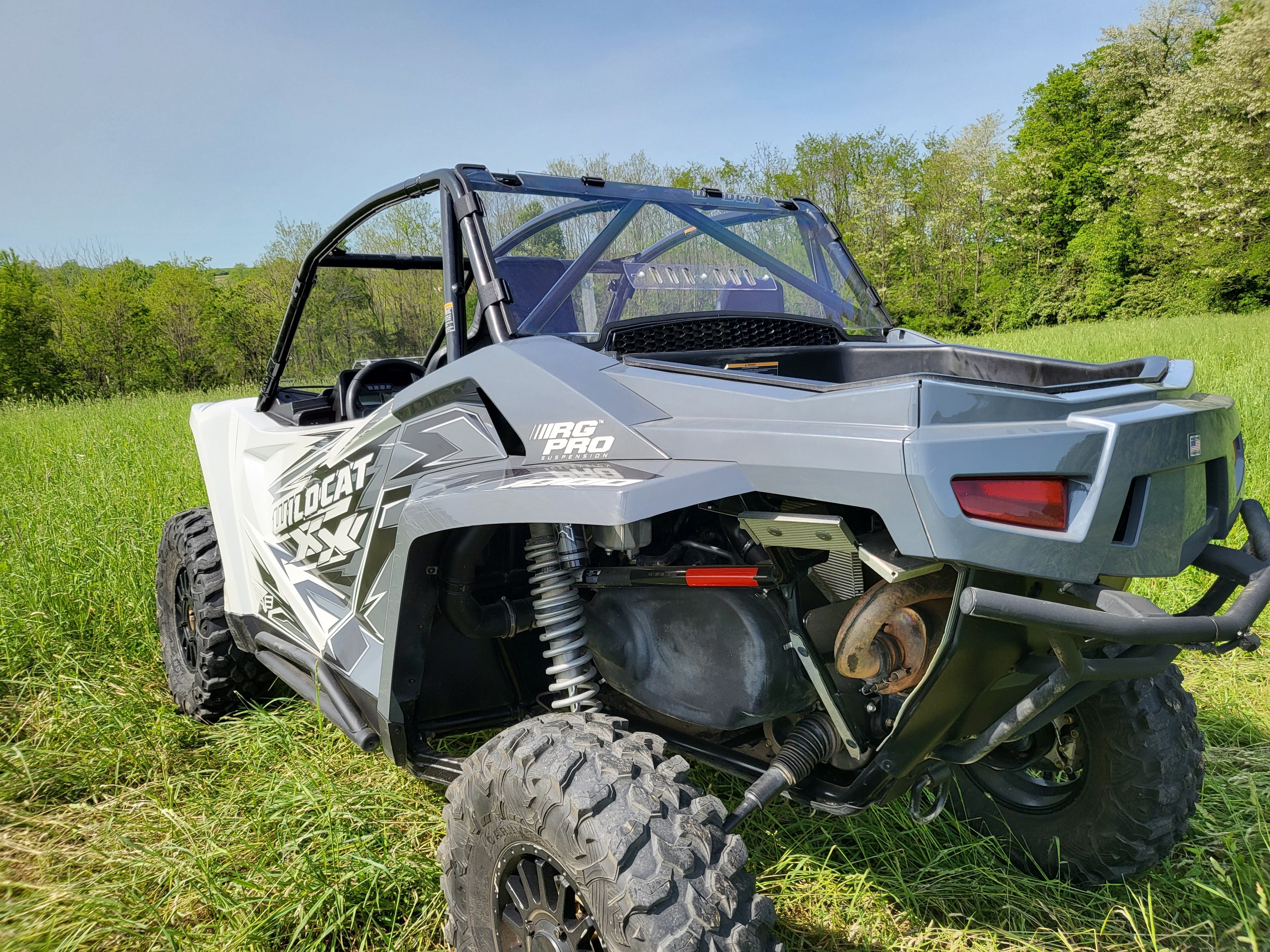Arctic Cat Wildcat XX 2-Seater - Lexan Back Panel with Clamp and Vent ...